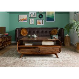 Couchtisch Sheesham 120x70x50 dunkelbraun lackiert MAILAND #231