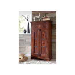 Schrank Akazie 72x38x132 nougat lackiert OXFORD #525