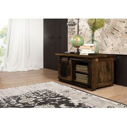 Truhe Mango 76x51x46 braun lackiert RAILWAY #434