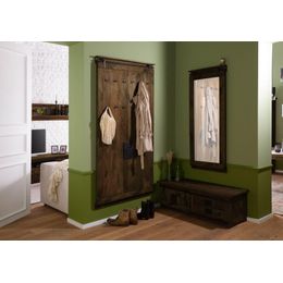 Wandgarderobe Mango 100x8x190 braun lackiert RAILWAY #4008
