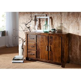 Sideboard Sheesham 118x45x85 life honey lackiert METRO LIFE #122