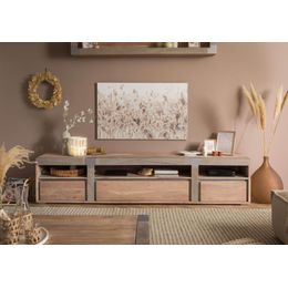 TV-Board Akazie 250x48x55 beige lackiert Amsterdam #127