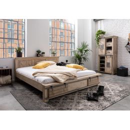 Bett Mango 180x200 whitewash lackiert RAILWAY #342