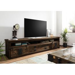 TV-Board Mango 260x50x60 braun lackiert RAILWAY #455