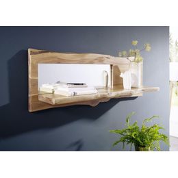 Wandregal Akazie 121x22x38 natur lackiert PURE ACACIA #705