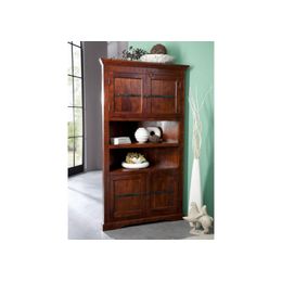 Eckschrank Akazie 107x54x190 nougat lackiert OXFORD #526