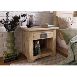 Nachttisch Mango 50x40x45 whitewash lackiert RAILWAY #387