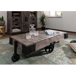 Couchtisch Mango 120x60x43 grau lackiert RAILWAY #260