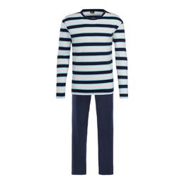 H.I.S. H.I.S Pyjama Herren Gr&ouml;&szlig;e S blau / grau