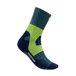 Bauerfeind Sports Trail Run Mid Cut Socks Bekleidung Damen blau M