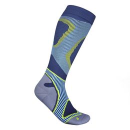 Bauerfeind Sports Run Performance Compression Socks - EU 41-43 Bekleidung Herren blau L