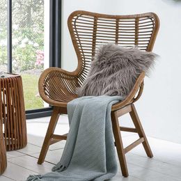 Pharao24.de Sessel aus Teak Recyclingholz Landhausstil