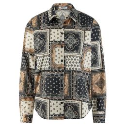 Peter Hahn - Bluse, schwarz, Gr. 46 / L - Baumwolle