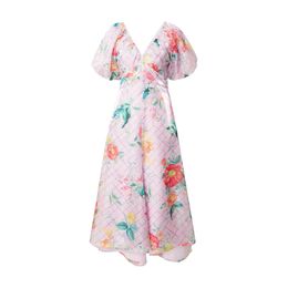 Coast Kleid Damen Gr&ouml;&szlig;e 46 gr&uuml;n / pflaume / orange / rot Sommerkleid