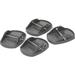 Berger Caravan Foot Stützplatten 4er Set - Stützen & Stützplatten