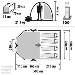 Berger Morena Air aufblasbares Busvorzelt - Reisemobil- & Busvorzelte