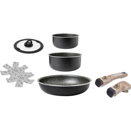 Brunner Pirate Spacemaster Topfset Aluminium inkl. Tragetasche 8-teilig - Kochgeschirr-Sets