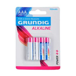 Grundig Alkaline Batterie Micro AAA 1,5 V 4er-Pack - Kleinbatterien