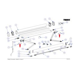 Thule Abdeckung f&uuml;r Gelenkarm - Ersatzteile Fahrzeug