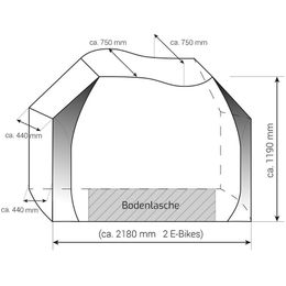 Fahrradschutzh&uuml;lle Professional f&uuml;r 2 Fahrr&auml;der - Fahrradschutzh&uuml;llen von Hindermann