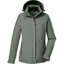 Killtec KOW 250 Damen Funktionsjacke mit abzippbarer Kapuze gr&uuml;n 40 - Damenjacken
