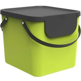 Rotho Recycling Müllsystem Albula 40 Liter limettengrün - Abfallbehälter