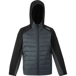 Regatta Kielder IX Kinder Hybridjacke dunkelgrau 128 - Kinderjacken
