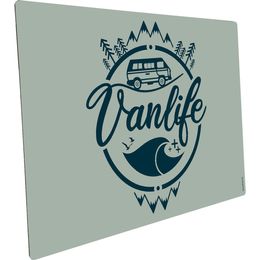 MySpotti Pop Spritzschutz f&uuml;r die K&uuml;che 59 x 42 cm Motiv Vanlife - M&ouml;belzubeh&ouml;r