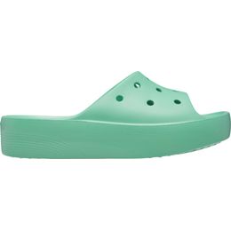 Crocs Platform Slide Damen Sandalen gr&uuml;n 37-38 - Damenschuhe
