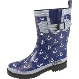Bockstiegel Marleen Damen Gummistiefel dunkelblau 38 - Damenschuhe