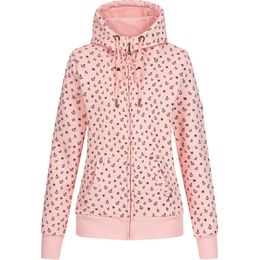 Ankerglut Ankerglutfreundschaft Damen Sweatshirtjacke rosa 40 - Damenjacken