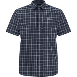 Jack Wolfskin Norbo S|s Kurzarm Herrenshirt dunkelblau L - Herrenshirts, -hemden & -pullover
