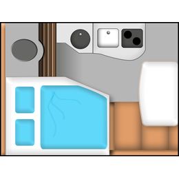 Berger Ready to go Bettdeckensystem 130/135x195/200 cm rechte Ecke braun - Decken
