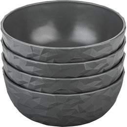 Koziol Club Bowl Schale 4-tlg. 700 ml - Nature Ash Grey - Sch&uuml;sseln & Schalen