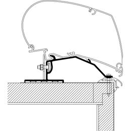Thule Caravan Omnistor 6200 / 6300 / 9200 Markisenadapter Dachmontage 3,0 m - Markisenadapter