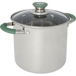Bo-Camp Flair Plus Kochtopf Edelstahl mit Glasdeckel 18 cm - Camping-T&ouml;pfe