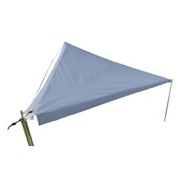 Bent Sonnensegel Zip-Protect Canvas Single mit Rei&szlig;verschluss-Abdeckklappen grau - Pavillons & Tarps
