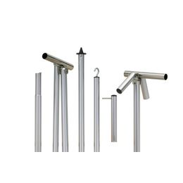Berger Basisger&uuml;st aus Aluminium f&uuml;r Sonnend&auml;cher ohne Vordach, Durchmesser 28 mm - Zelt-Gest&auml;nge & Zubeh&ouml;r