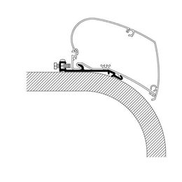 Thule Flat Adapter Serie 6 Markisenadapter f&uuml;r Omnistor 9200/6300/6200 Dachmontage 6 Meter - Markisenadapter