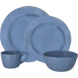 Travellife Soria Melamin Geschirr-Set 16 teilig blau - Kunststoff und Melamin Geschirr-Sets