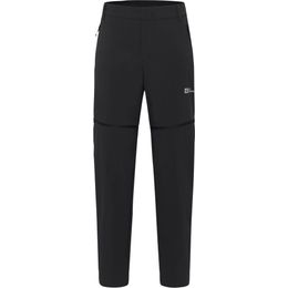 Jack Wolfskin Hikeout Zip Away Pants Herren Zip-Off Hose schwarz 56 - Herrenhosen & -shorts