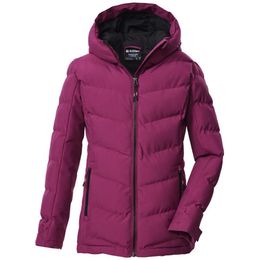 Killtec KOW 220 M&auml;dchen Funktionsjacke in Daunenoptik mit Kapuze lila 128 - Kinderjacken