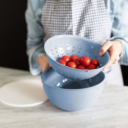 Koziol Palsby M Seihe 2 Liter nature flower blue - Sonstiges K&uuml;chenzubeh&ouml;r