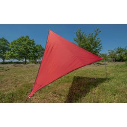 Bent Zip-Canvas Sonnensegel Rot/RV Schwarz - Pavillons & Tarps