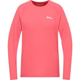Jack Wolfskin Prelight Swift Ls Damen Langarm Funktionsshirt rosa L - Damenshirts, -blusen & -pullover