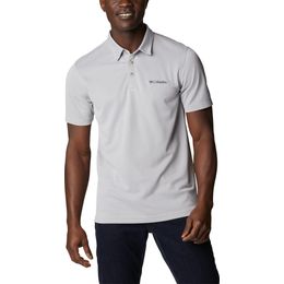Columbia Nelson Point Herren Poloshirt hellgrau M - Herrenshirts, -hemden & -pullover