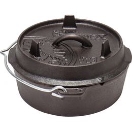 Petromax Dutch Oven Feuertopf 1,6 Liter mit Deckel und planer Boden - Camping-Töpfe