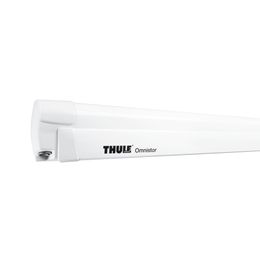 Thule Omnistor 8000 Wandmarkise Geh&auml;usefarbe Wei&szlig; Tuchfarbe Uni Grey 5,5 Meter - Kassettenmarkisen