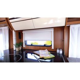 REMIS Remiflair I Doppelrollo vorgeh&auml;ngte Fenster creme 1500 x 800 mm - Rollos & Verdunkelung