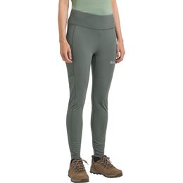 Jack Wolfskin Klintal Tights Damen Hose dunkelgr&uuml;n L - Damenhosen, -r&ouml;cke & -kleider
